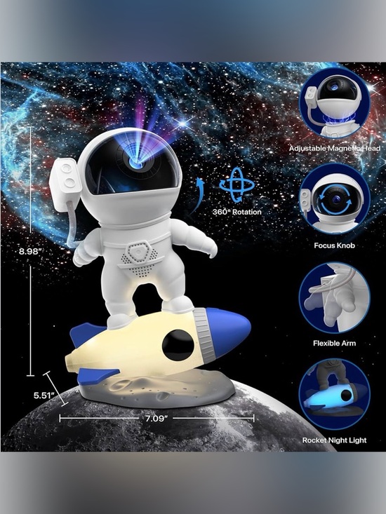 FlyLily | Toys | Flylily Astronaut Galaxy Projector Blhj7 Star Nebula 3 ...